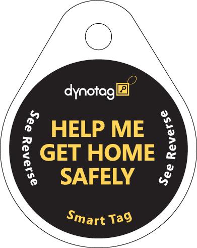 Dynotag Single Tough Lite Laminated Round Synthetic tag